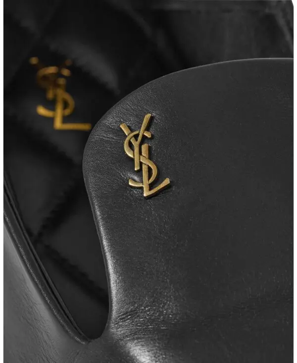 Saint Laurent Alain Slippers - Black