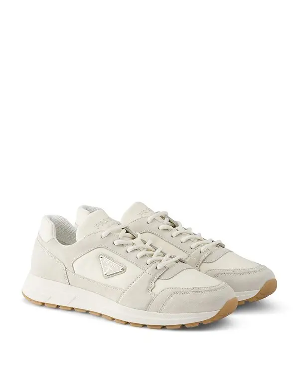 Prada Suede And Re-nylon Prax Sneakers