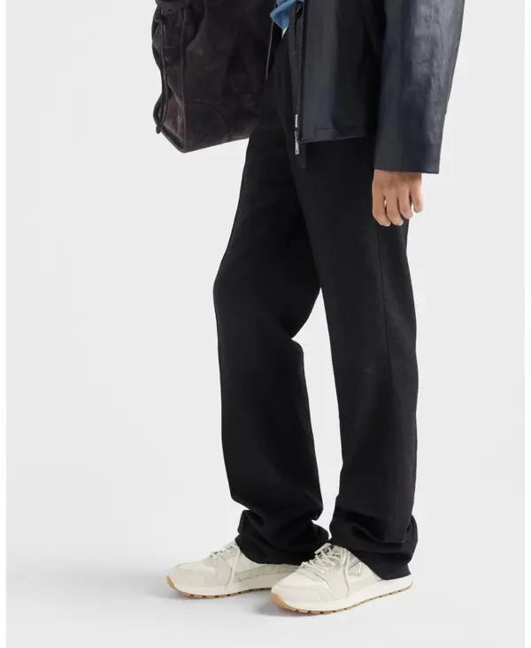Prada Suede And Re-nylon Prax Sneakers