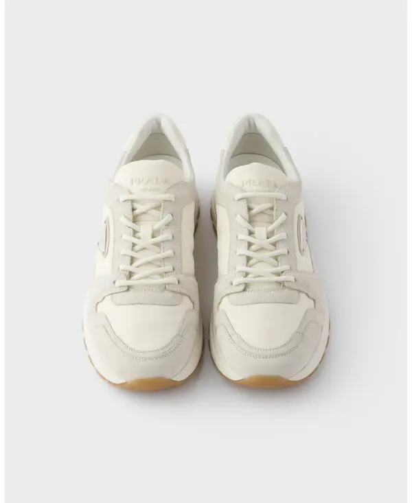 Prada Suede And Re-nylon Prax Sneakers