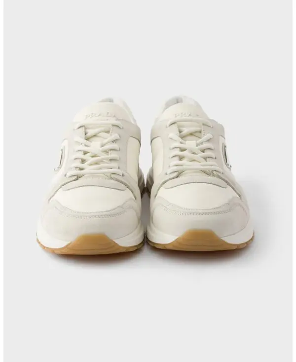 Prada Suede And Re-nylon Prax Sneakers