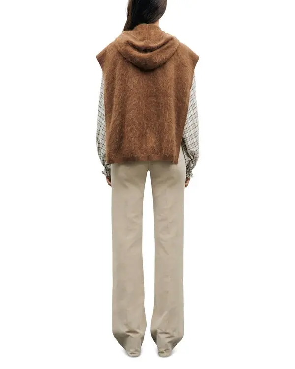 Gerard Darel Sine Cashmere Hooded Poncho