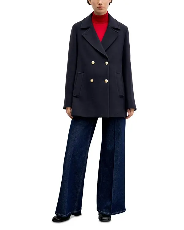 Gerard Darel Alis Double Breasted Peacoat