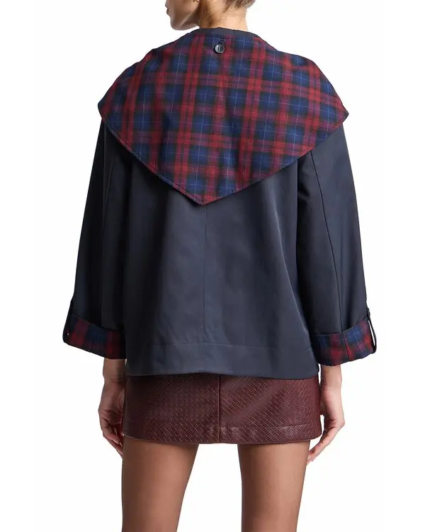 Avec Les Filles Reversible Scarf Barn Jacket