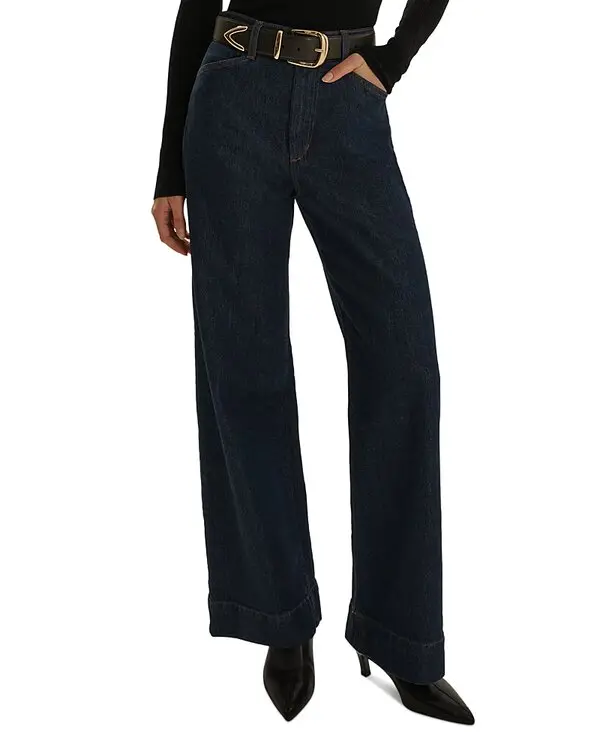 FAVORITE DAUGHTER The Mischa High Rise Wide Leg Jeans