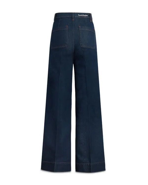 FAVORITE DAUGHTER The Mischa High Rise Wide Leg Jeans