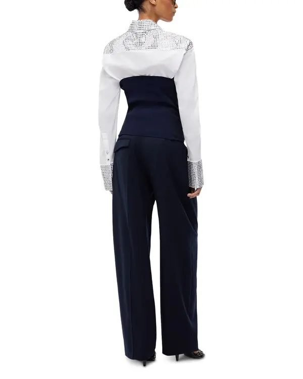 Pinko Cannubi Zip Front Corset Top