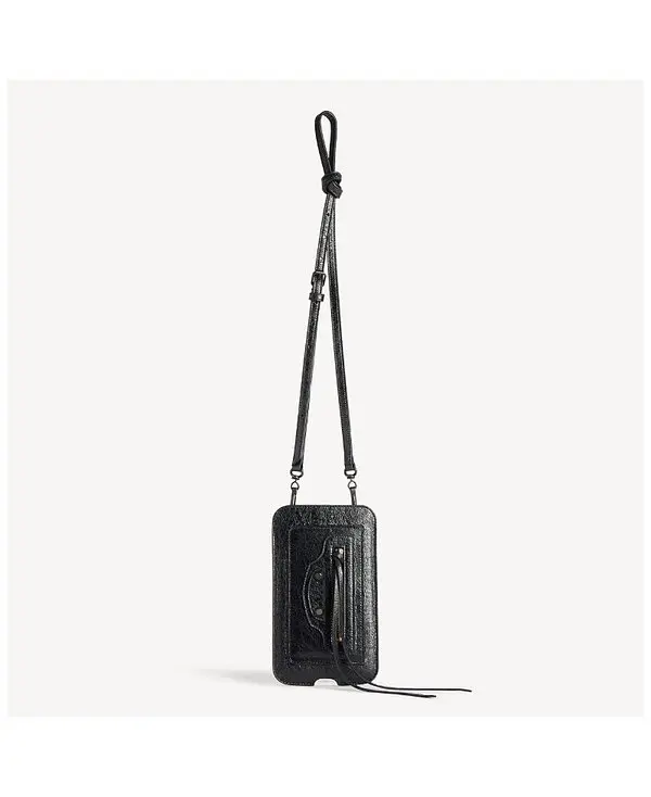 Balenciaga Le City Vertical Phone Holder - Black