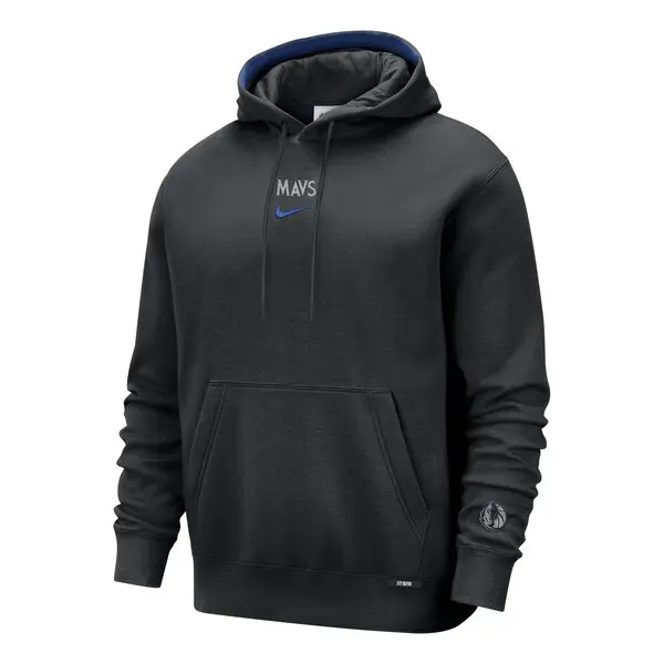 Nike Nba Dallas Mavericks City Edition Premium Club Fleece Hoodie - Black