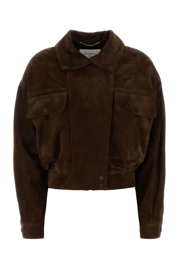 Saint Laurent Chocolate Suede Jacket