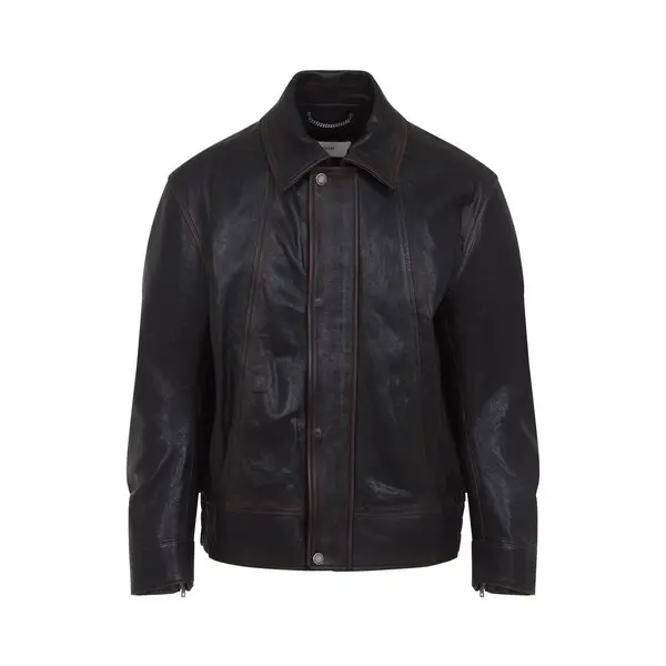 GOLDEN GOOSE Prince Nappa Leather Bomber Jacket