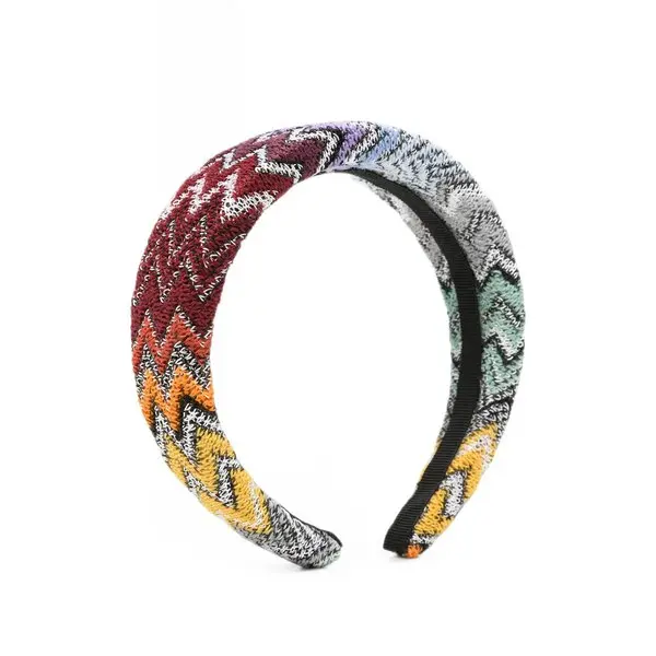 Missoni Zigzag-knit Hair Band - Gray
