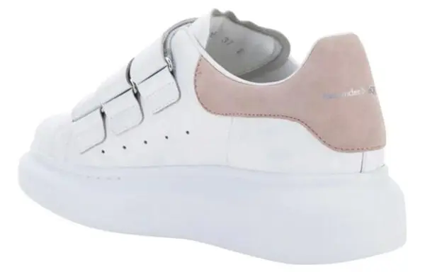 Alexander McQueen Oversized Triple Strap Sneaker 'white Pink