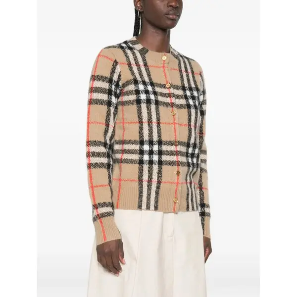 Burberry Neutrals Knitwear Cardigans