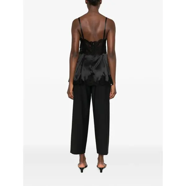 Dolce & Gabbana Satin And Lace V-neck Camisole