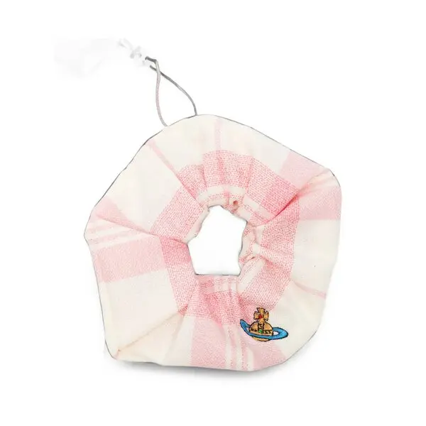 VIVIENNE WESTWOOD Check Pattern Ruched Hair Accessory