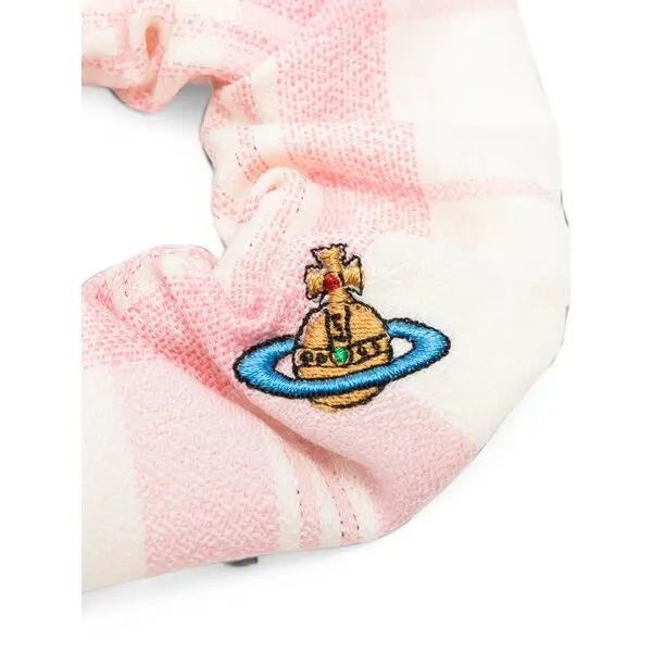 VIVIENNE WESTWOOD Check Pattern Ruched Hair Accessory