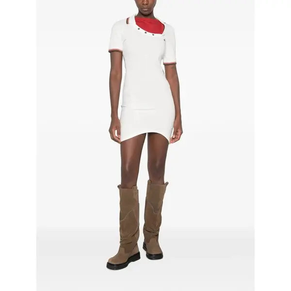 VIVIENNE WESTWOOD Asymmetric Neck Draped Dress