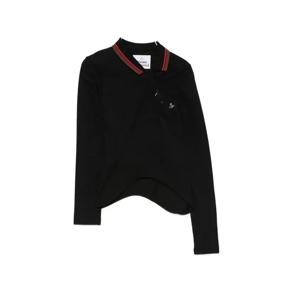 VIVIENNE WESTWOOD Asymmetric Organic Cotton Polo Top