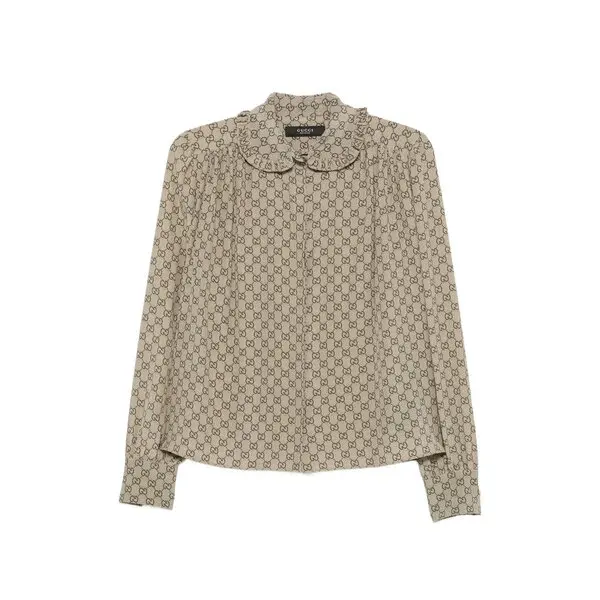 Gucci Neutrals Tops Shirts