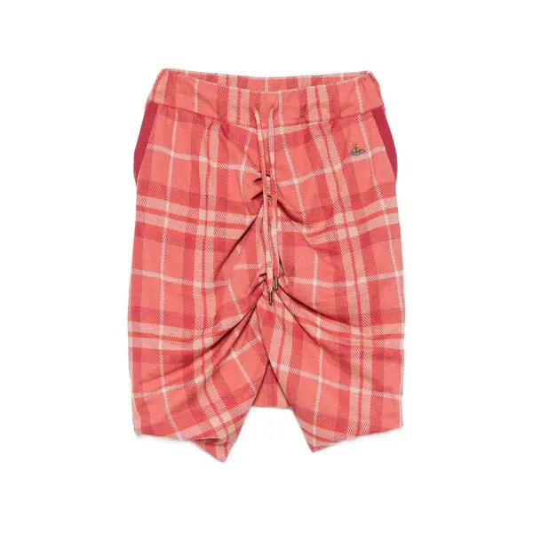 VIVIENNE WESTWOOD Cotton Check Pattern Skirt