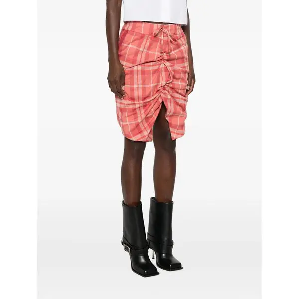 VIVIENNE WESTWOOD Cotton Check Pattern Skirt