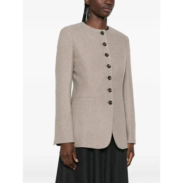 Max Mara Textured Fitted Jacket