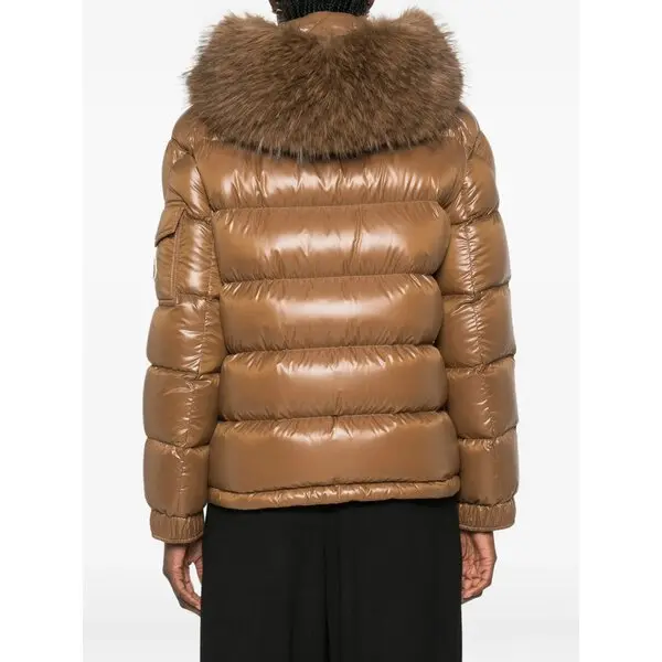 Moncler Quilted Glossy Texture Puffer Jacket