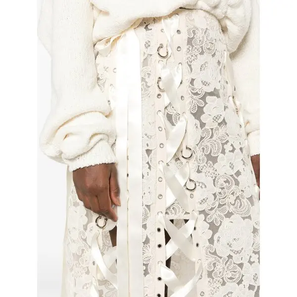 Simone Rocha Neutrals Skirts Straight Skirts