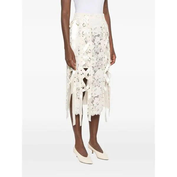 Simone Rocha Neutrals Skirts Straight Skirts