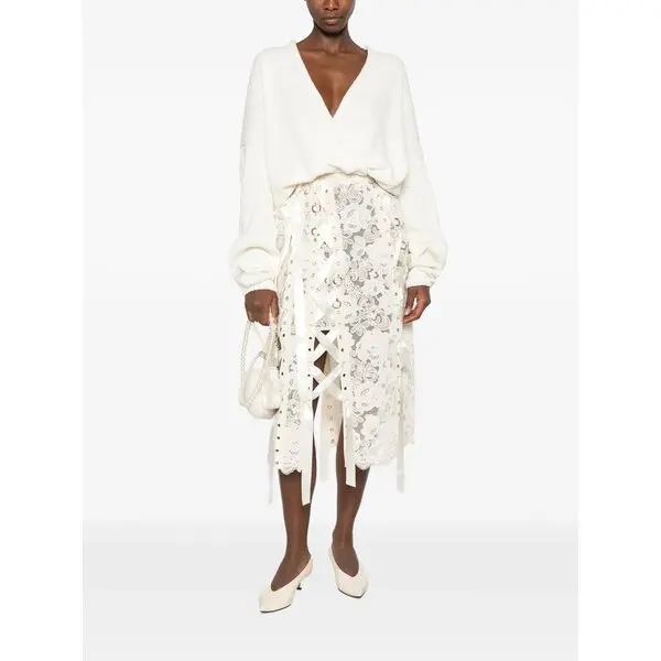 Simone Rocha Neutrals Skirts Straight Skirts