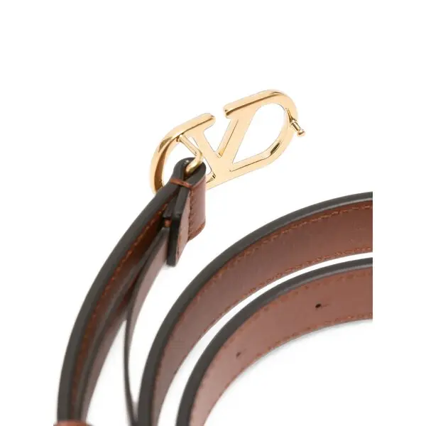 Valentino Garavani Vlogo Signature Leather Belt