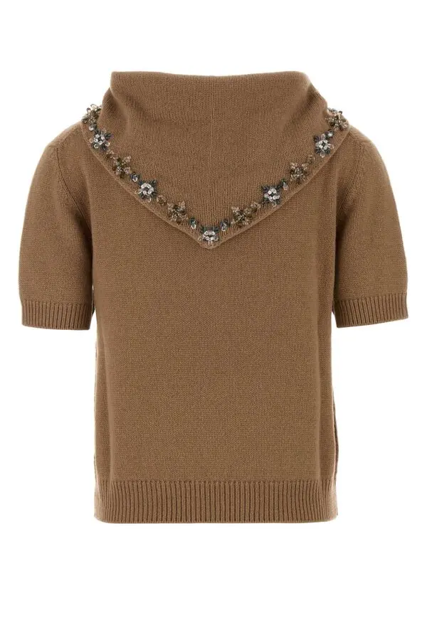 Prada Camel Cashmere Sweater - Brown