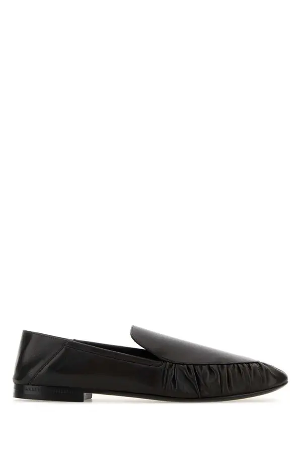 Saint Laurent Dark Brown Leather Alain Loafers