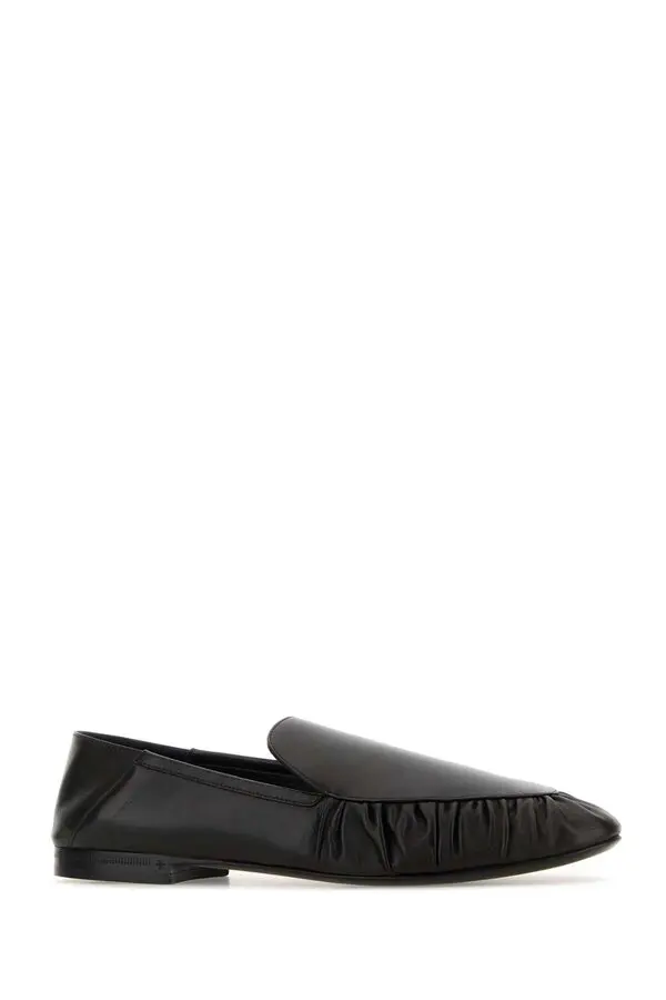 Saint Laurent Dark Brown Leather Alain Loafers