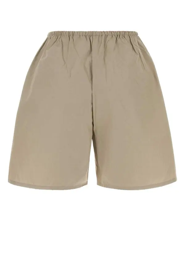 Miu Miu Sand Poplin Bermuda Shorts