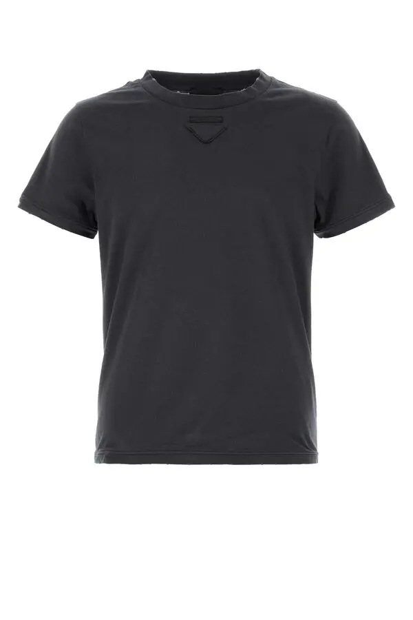 Prada Graphite Cotton T-shirt