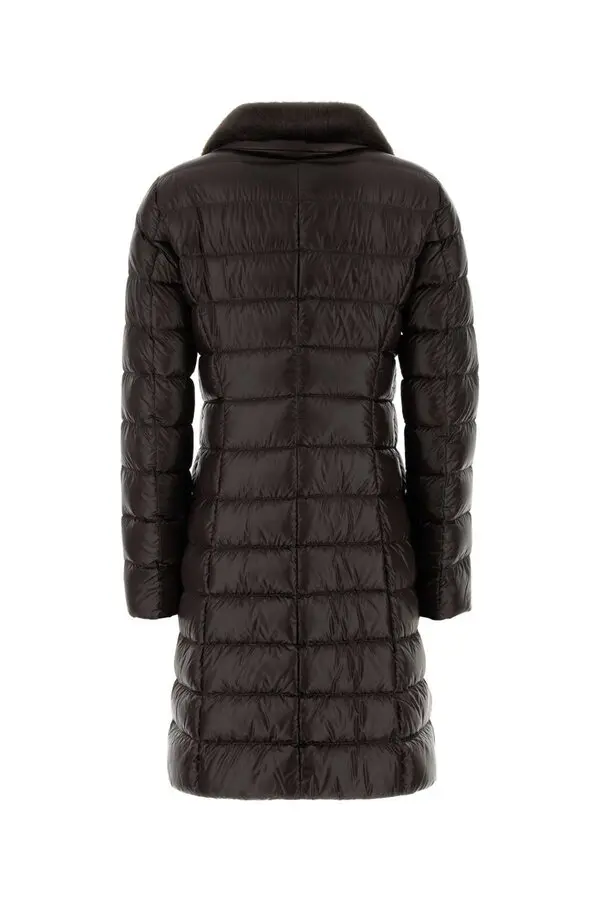 Herno Chocolate Nylon Elisa Down Jacket