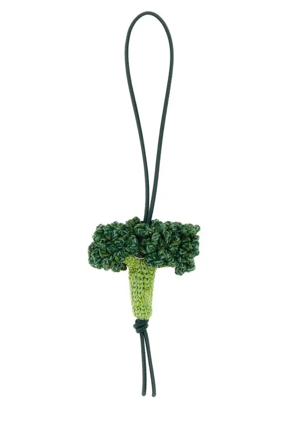 JW Anderson Crochet Broccoli Charm - Green