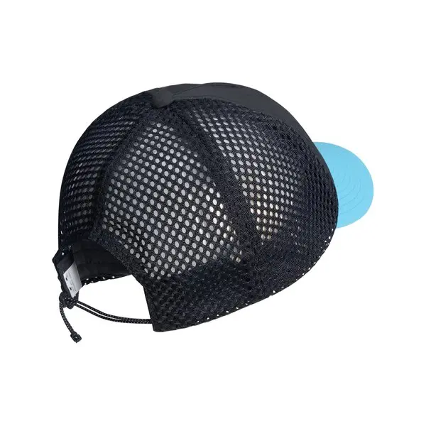 Nike Pro Dri-fit Unstructured Graphic Cap 'black Lt Current Blue