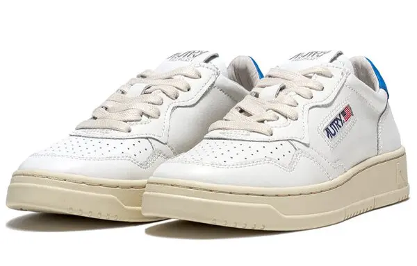 AUTRY Medalist Low Leather 'white Blue