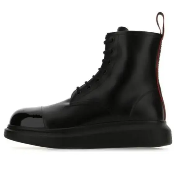 Alexander McQueen Patent Leather Platform Boots