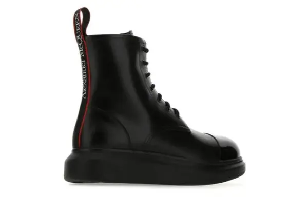 Alexander McQueen Patent Leather Platform Boots