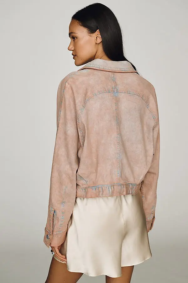 PILCRO Cotton Washed Denim Jacket