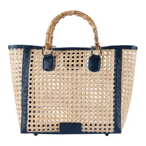 JELAVU Bristoll Navy Medium Satchel Bag