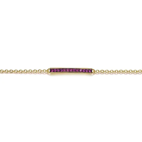 GENEVIVE Bar Bracelet - Gold