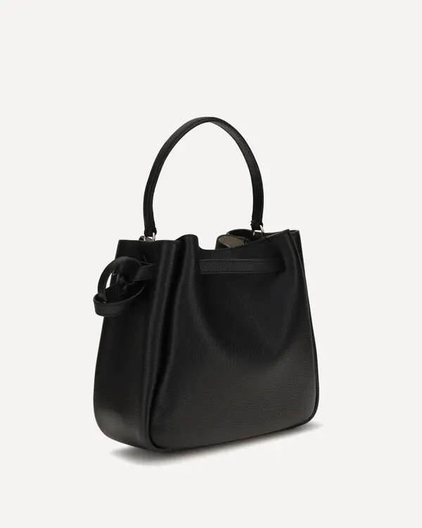 Tory Burch Romy Hammered Leather Bucket Bag