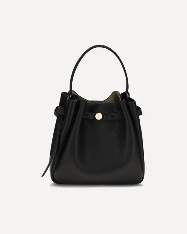 Tory Burch Romy Hammered Leather Bucket Bag