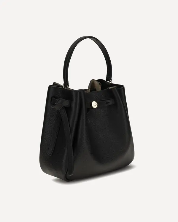 Tory Burch Romy Hammered Leather Bucket Bag