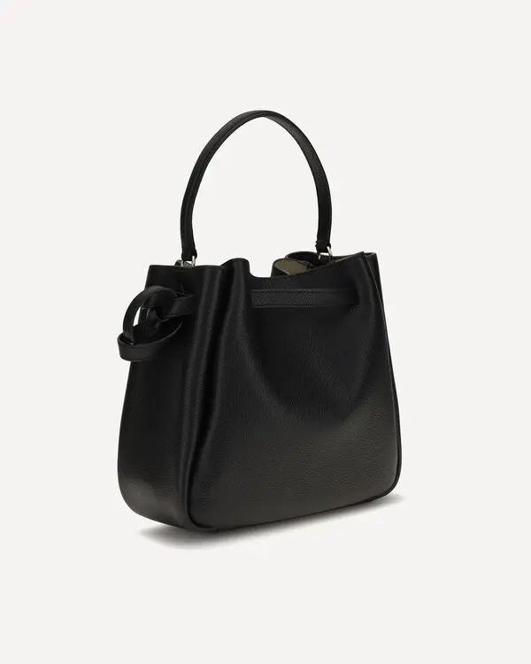 Tory Burch Romy Hammered Leather Bucket Bag